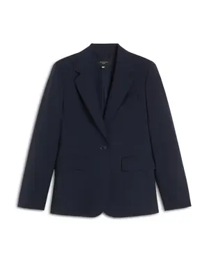 Max Mara Lamine Wool Blazer - Navy