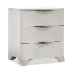 BERNHARDT Sereno 3 Drawer Nightstand, 24.69w - Gray