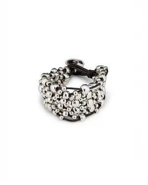 UNODE50 Textured Leather Cuff