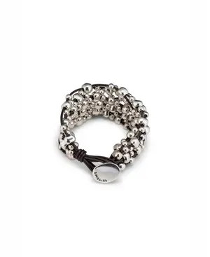 UNODE50 Textured Leather Cuff