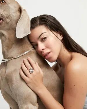UNODE50 Curved Sterling Plated Band Ring