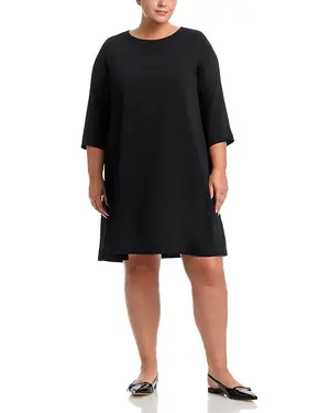 Caroline Rose Scoop Neck Dress - Black