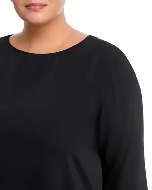 Caroline Rose Scoop Neck Dress - Black