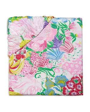 PRATESI Millefiori Fitted Sheet, Full - Pink