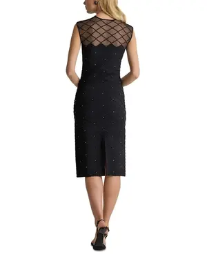 St. John Engineered Trellis Knit Dress