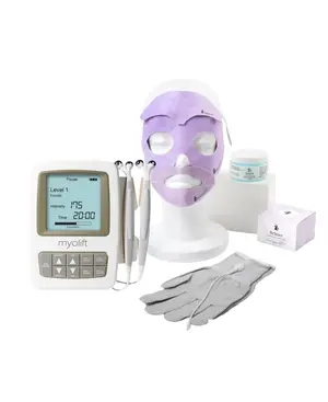 7E WELLNESS Myolift Mini Microcurrent Device Bundle - White,lavender