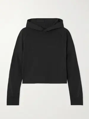 On Studio Cropped Jersey Hoodie