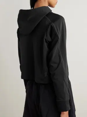On Studio Cropped Jersey Hoodie