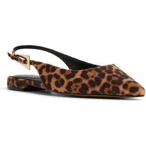 Aldo Kristell Pointed Toe Slingback Flat - Black/gold Multi