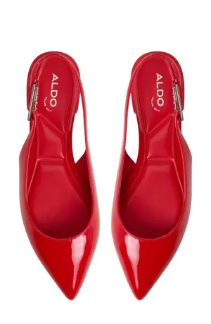 Aldo Kristell Pointed Toe Slingback Flat - Red