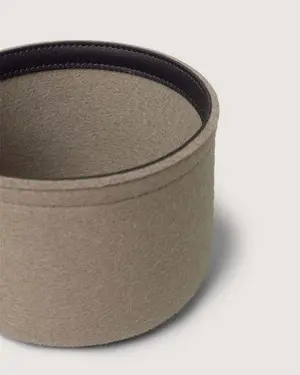 GRAF LANTZ Merino Wool Small Bin W/ Lid - Clay