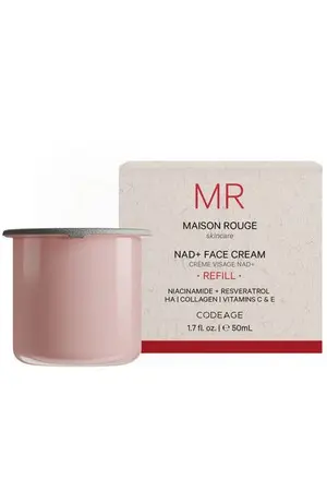 CODEAGE Nad+ Face Cream Refill, Resveratrol, Collagen, Hyaluronic Acid - White
