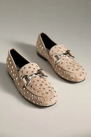 BIBI LOU Zagreb Suede Studded Loafers