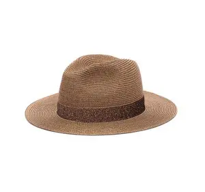 LASTELIER Portofino Trimmed Straw Hat - Bronze