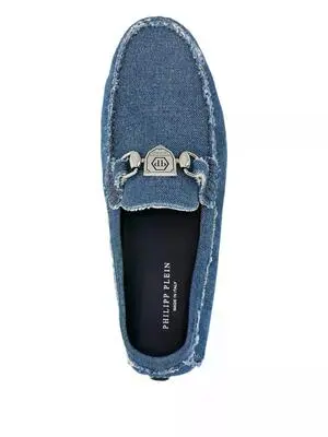 Philipp Plein Denim Loafers - Blue
