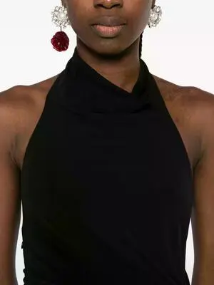 Andamane Stella Halter-neck Ruched Mini Dress