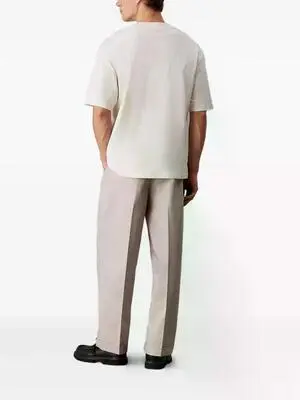 Calvin Klein Pleated-front Trousers With Cuffed Hem