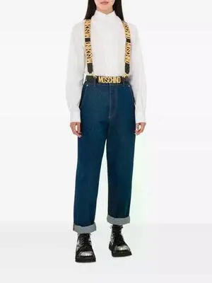Moschino High-waist Cuffed Jeans