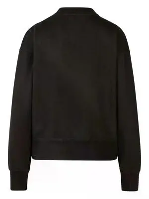Isabel Marant Étoile Flocked-logo Crew-neck Sweatshirt - Black