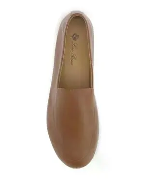 Loro Piana Leather Loafers - Brown