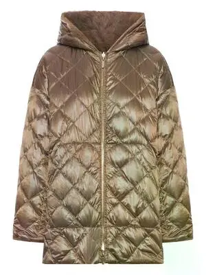 Max Mara Quilted Alpaca-lined Hoodie Jacket