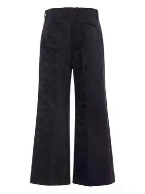 Chloé Damask-pattern Flared Trousers