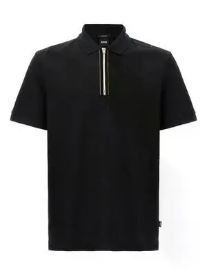 BOSS Half-zip Short-sleeve Polo Shirt