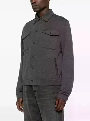 LARDINI Buttoned Flap-pocket Shirt Jacket