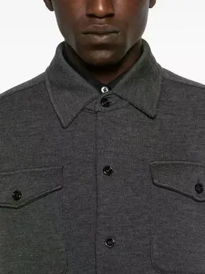 LARDINI Buttoned Flap-pocket Shirt Jacket