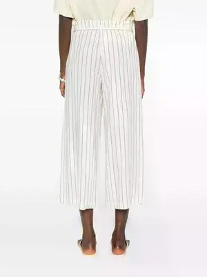 Marc O'polo Pinstriped Belted Trousers
