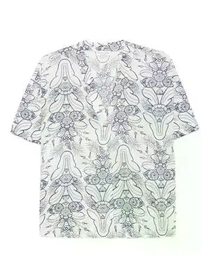 Marc O'polo Floral Print Short-sleeved Top - White