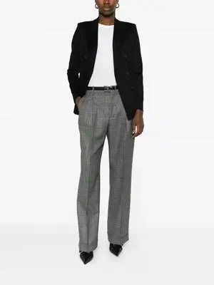 BERWICH Pleated Checked Trousers