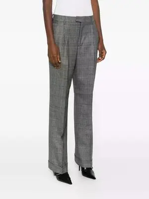 BERWICH Pleated Checked Trousers