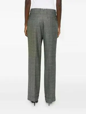 BERWICH Pleated Checked Trousers