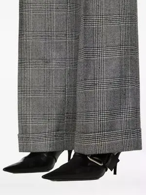 BERWICH Pleated Checked Trousers