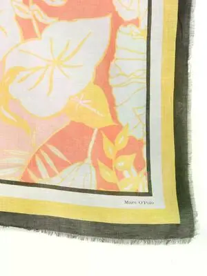 Marc O'polo Floral-print Linen Scarf