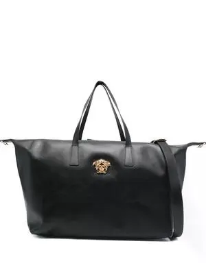 Versace La Medusa Leather Duffle Bag