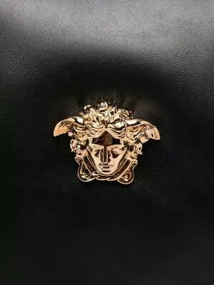Versace La Medusa Leather Duffle Bag