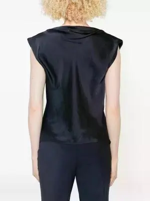 Theory Cowl-neck Sleeveless Top