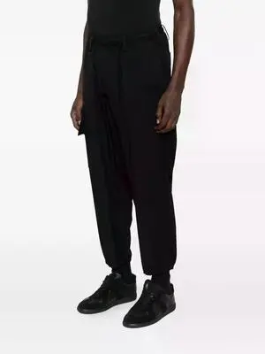 Yohji Yamamoto Elasticated-cuff Cargo Pants