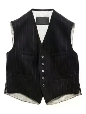 Men's Black Pinstripe