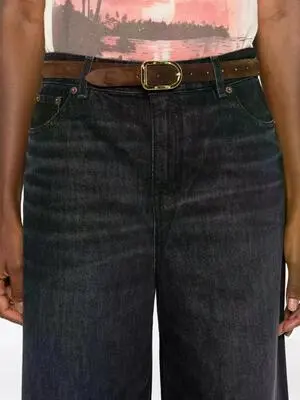 Chloé Whiskered Wide-leg Jeans