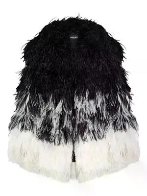 Dsquared2 Feather-trimmed Jacket - Black