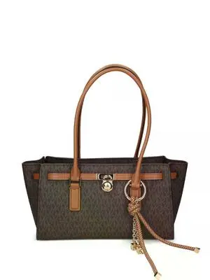 Michael Kors Monogram Logo-plaque Tote Bag - Brown