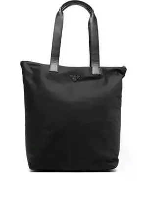 Emporio Armani Logo Tote Bag - Black