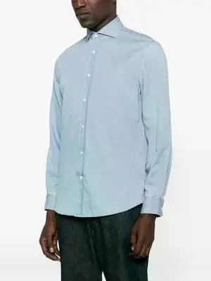 Brunello Cucinelli Denim Long-sleeved Shirt - Blue