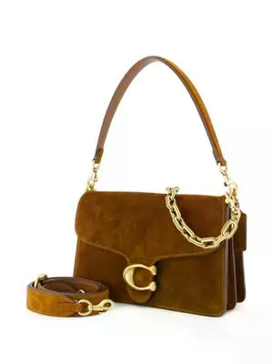COACH Tabby Leather Shoulder Bag Brown