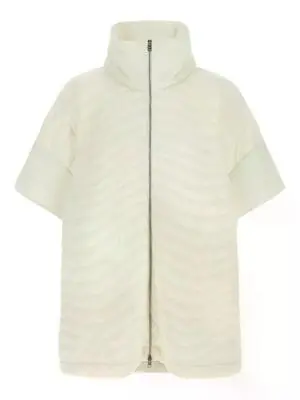 Herno Wave-effect Padded Poncho