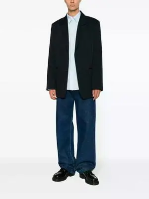 AMI Paris De Coeur-embroidered Cotton Shirt