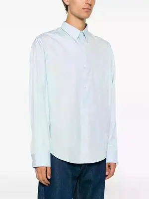 AMI Paris De Coeur-embroidered Cotton Shirt